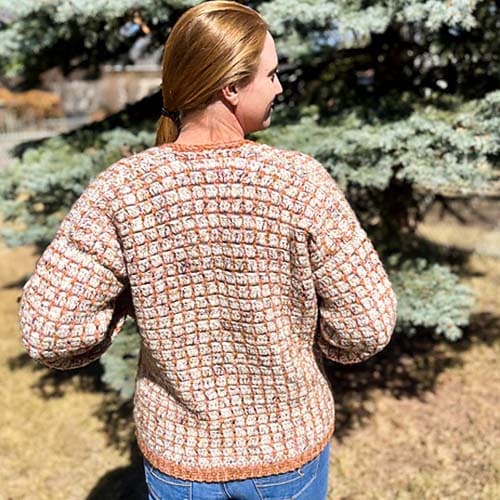 Crochet Block Stitch Cardigan Free Pattern