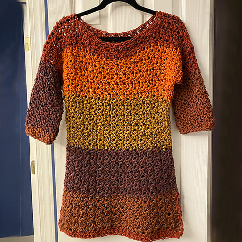 Quick And Easy Mesh Sweater Crochet Pattern Free
