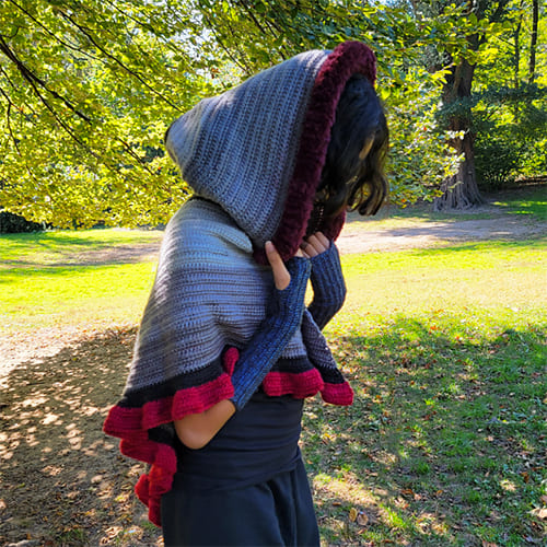 Special Crochet Hooded Shawl Pattern Free