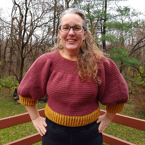 Raglan Crochet Crop Sweater Pattern Free